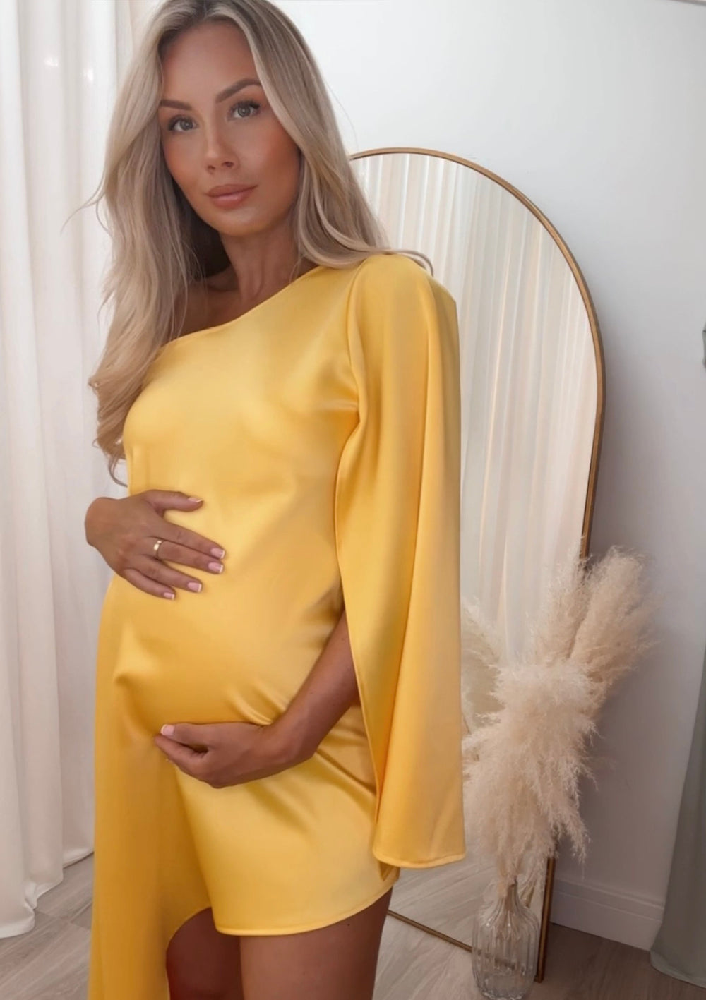 Liberty Maternity Dress Yellow